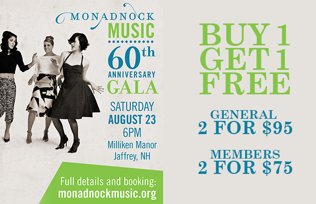 Monadnock Music 60th Anniversary Gala | 95.7FM WZID